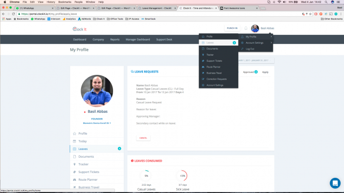 Automated PTO Tracking - ClockIt