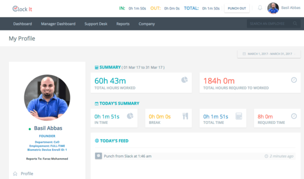 Online Web Clock To Clock In Clock Out - ClockIt