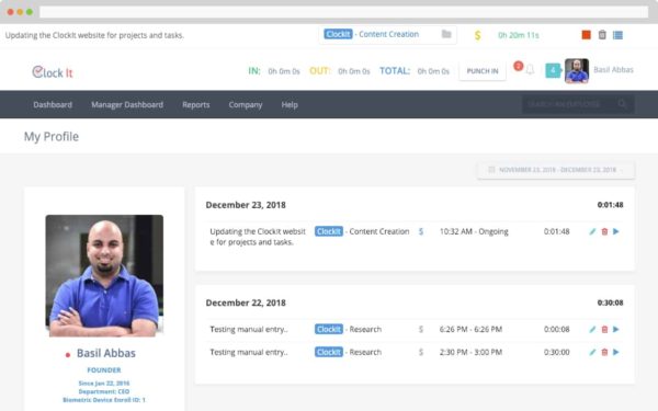 Free Time Card Calculator - ClockIt