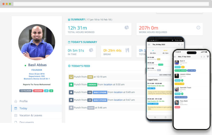 Time Clock Mobile App for iOS and Android - ClockIt