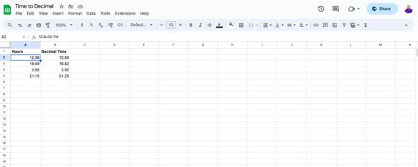 Time To Decimal - ClockIt