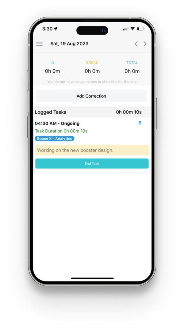 Time Clock App for iOS - ClockIt