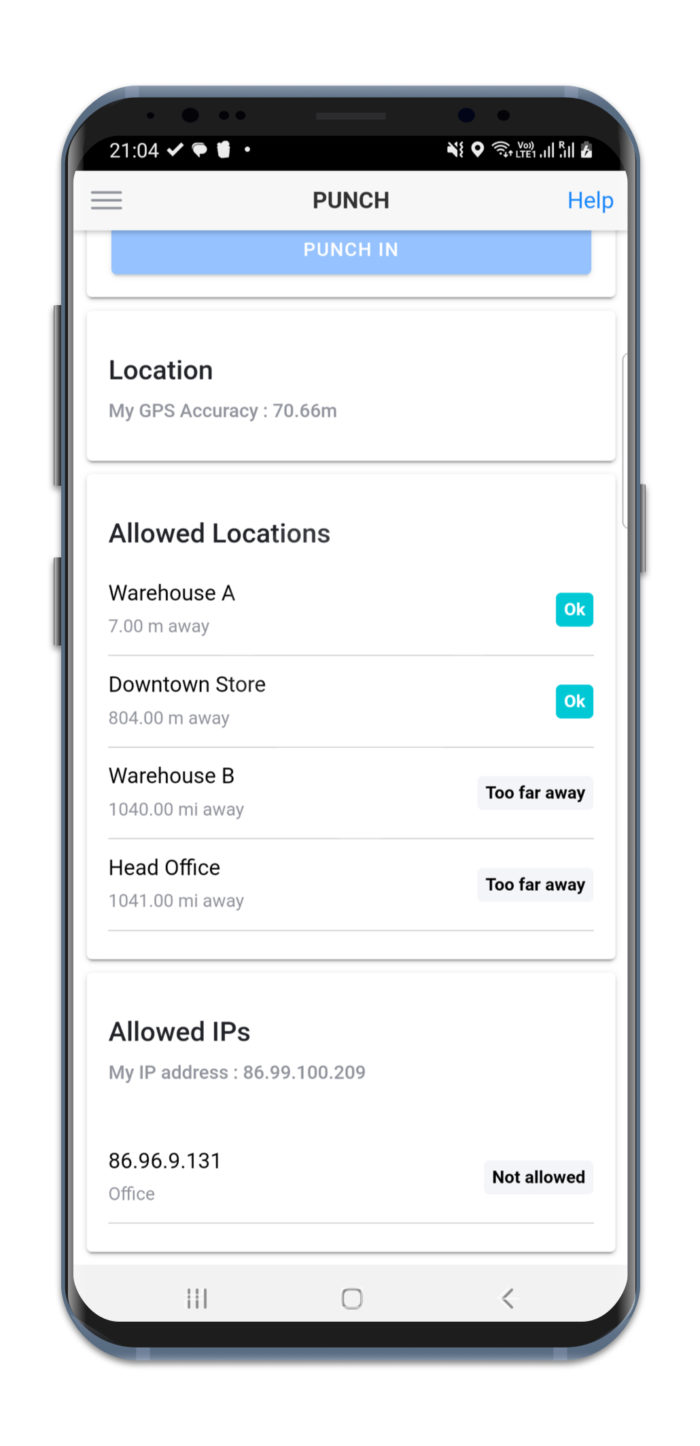 Time Clock App For Android - ClockIt