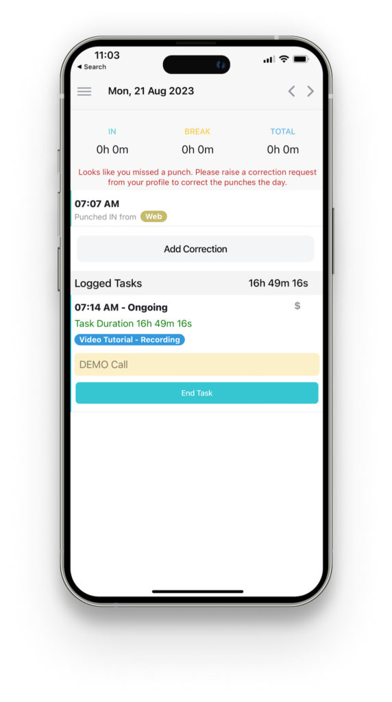 Project Task & Time Tracker for iOS - ClockIt