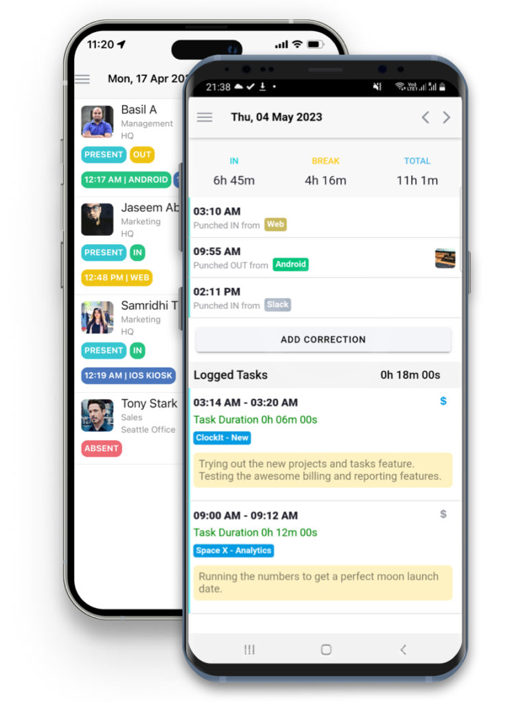 Time Clock App - ClockIt