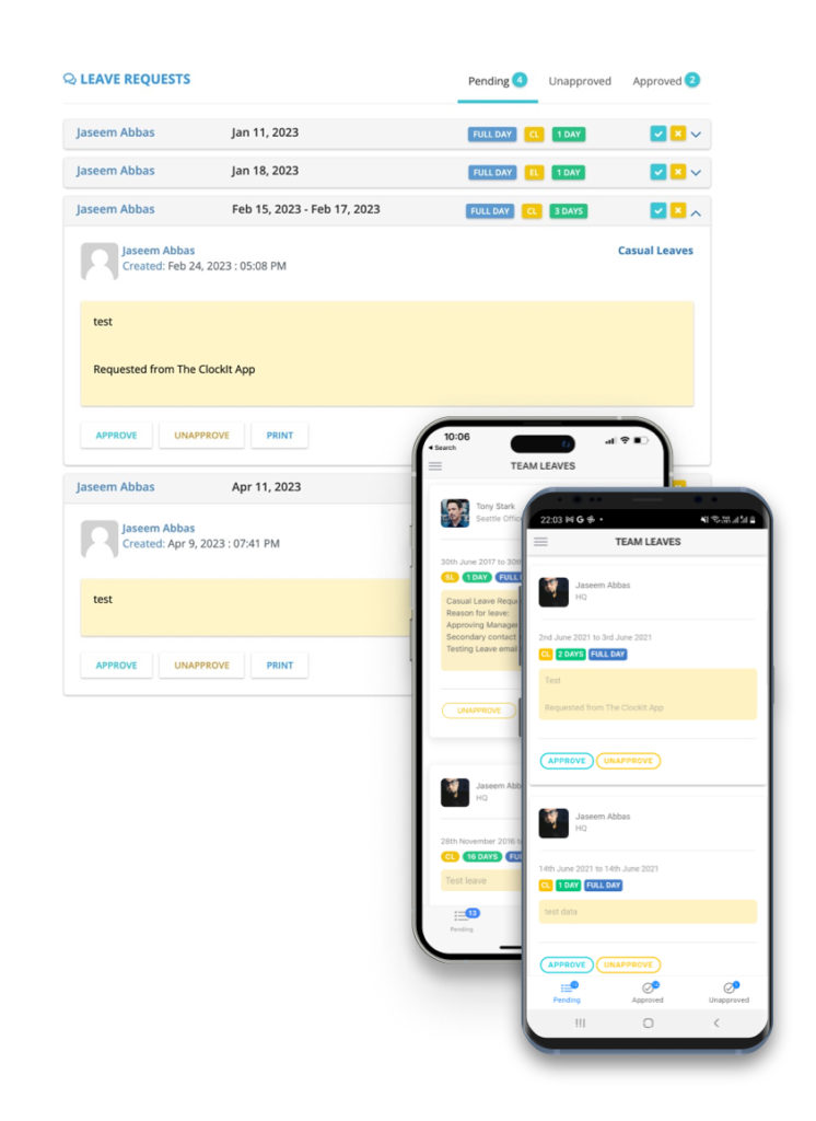 Manager Dashboard: Your Team's Time Clock - ClockIt